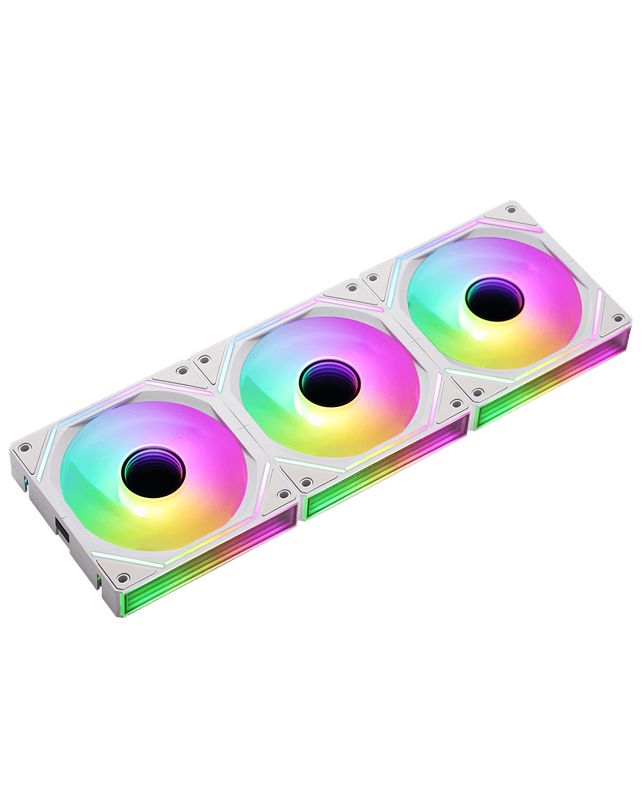KIT 3 COOLER 120MM FAN FORMULA V AIR BRIDGE WHITE ARGB MAGNETICOS