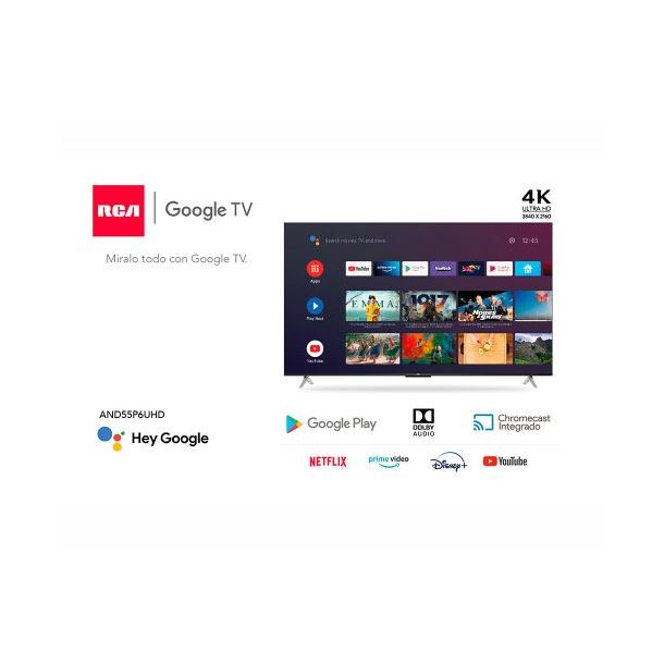 TV 55 RCA 4K LED SMART UHD ANDROID TV