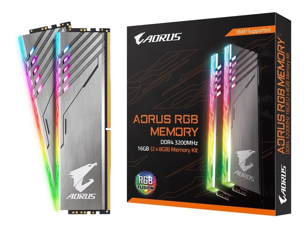 MEMORIA 2X8 DDR4 3200 GIGABYTE AORUS RGB FUSION DK