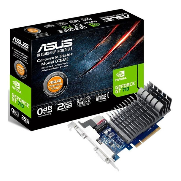 VIDEO GEFORCE GT 710 2GB DDR5 ASUS LP LOW PROFILE
